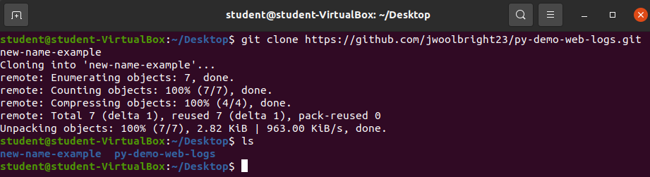 Cloning a Repository :: Linux Introduction Cloning a Repository :: Linux Introduction
